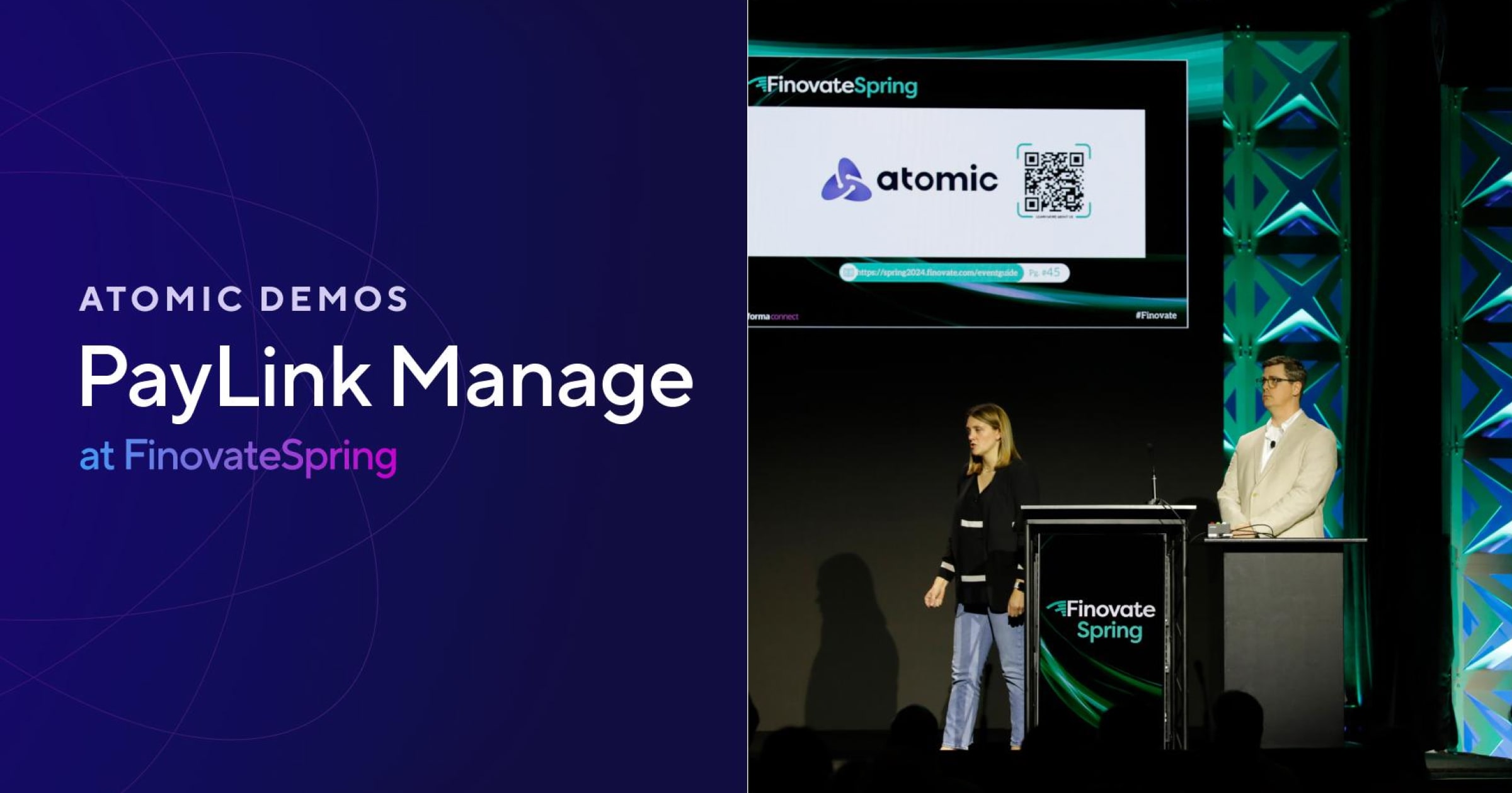 Atomic Demos PayLink Manage at FinovateSpring
