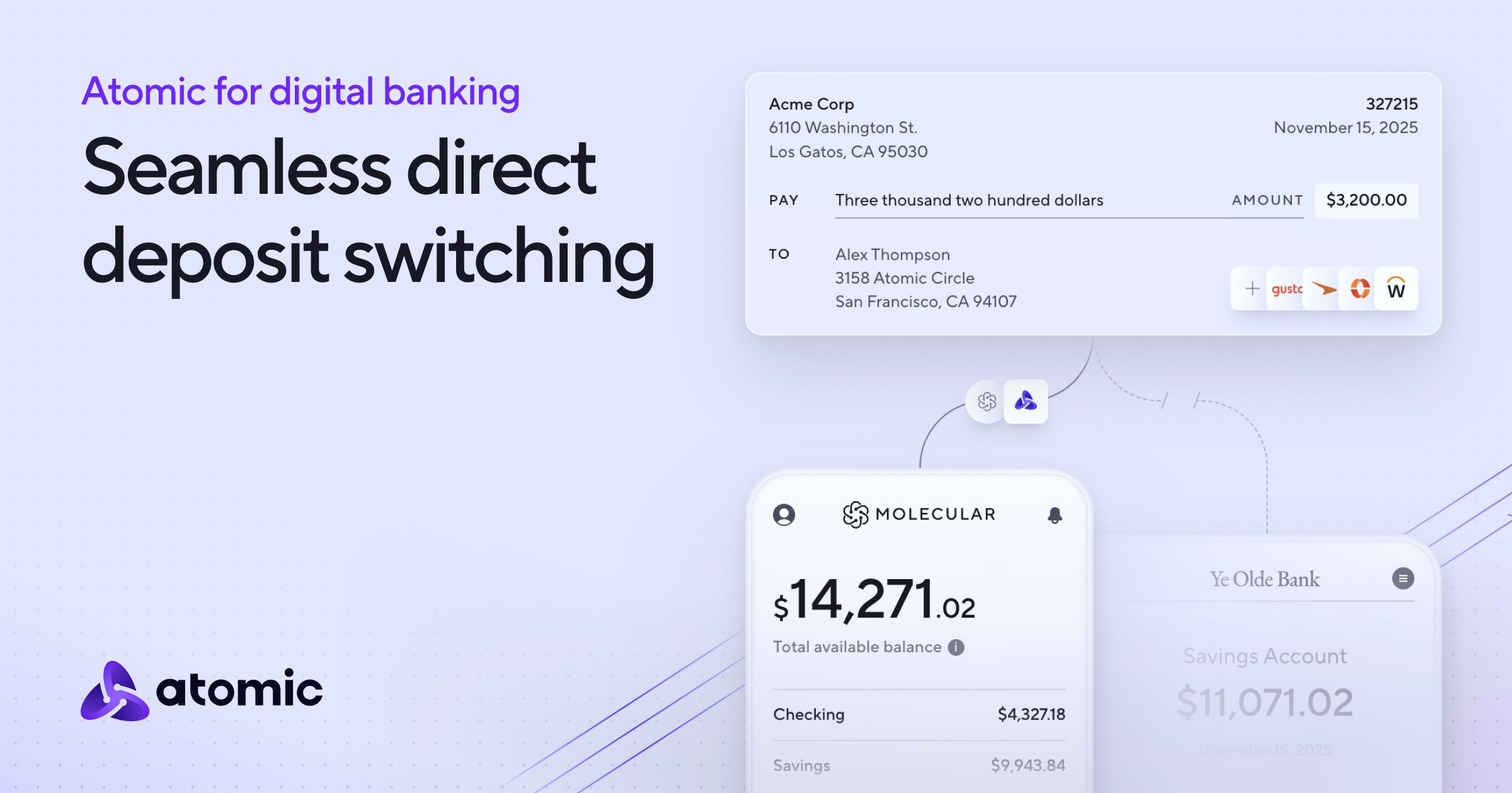 Atomic: Solutions for digital banking